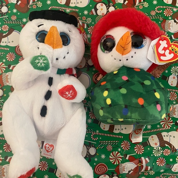 Other | Ty Beanie Bellies Winterby And Ty Beanie Boos Garlin The ...